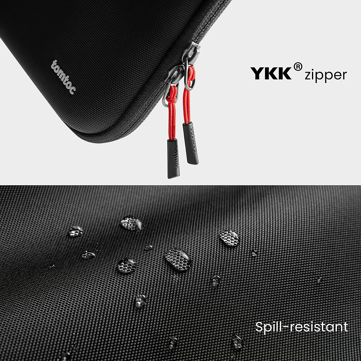 tomtoc Portfolio Case for 13 Inch iPad Pro M4 2024 & iPad Air M2, 12.9-in iPad Pro M2/M1, Protective Sleeve with Accessories Pocket, Carrying Storage Bag for iPad Pencil Pro/Adapter/Magic Keyboard