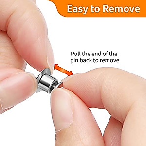 30PCS Locking Pin Backs Locking Pin Keepers Clasp, Ceryvop Metal Pin Locks Back