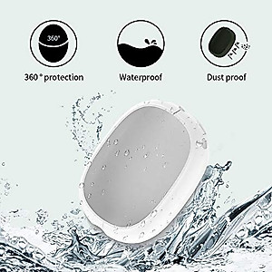 FitTurn Earpads Cover Case Compatible with AirPod Max Wireless Headphone, Silicone Anti-Scratch Protective Case for AirPod Max, Earcup Protectors Enrich Color & Prevent Earphones from Bumping (White)