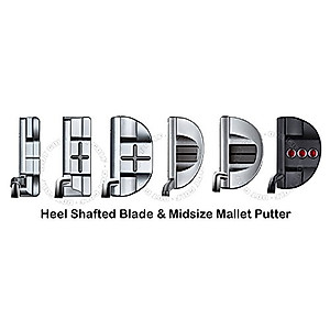 US Flag Dancing Scottie Dog Headcover for Blade and Midsize Mallet Putter, White, Golf Head Cover