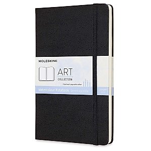 Moleskine Art Notebook, Hard Cover, Large (5" x 8.25") Plain/Blank, Black, 72 Pages