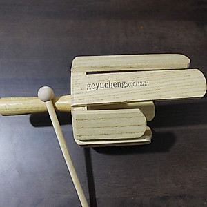 Wooden Percussion Instrument with Mallet Orff Multi Sound Educational Early Learning Musical Instrument