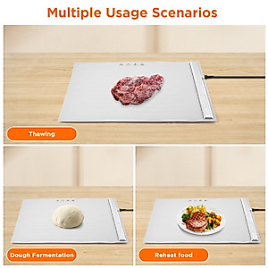 Portable Food Warmers,Electric Warming Tray Hot Tray Heating Mat Food Warmer Heating Pad Keep Foods Warming for Gatherings,Parties, Auto Shut-Off