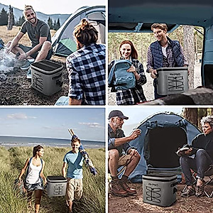 AKASO Soft Cooler Bag 24 Cans Portable Insulated Cooler Bags for Men Reusable Leakproof Lunch Cooler Bags for Camping,Beach,Travel,Golf,Picnic,Boating,Fishing,Outdoor