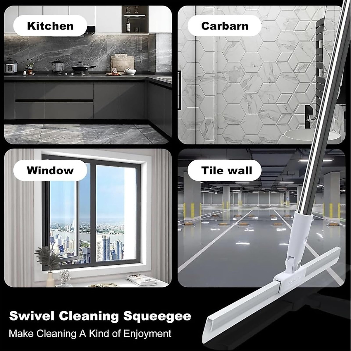 Retractable Silicone Floor Scraper, Retractable Silicone Floor Scraper Bathroom Wiper 35cm Silicone Ground Scrape, Retractable Magic Broom, Silicone Bathroom Wiper Broom-50cm