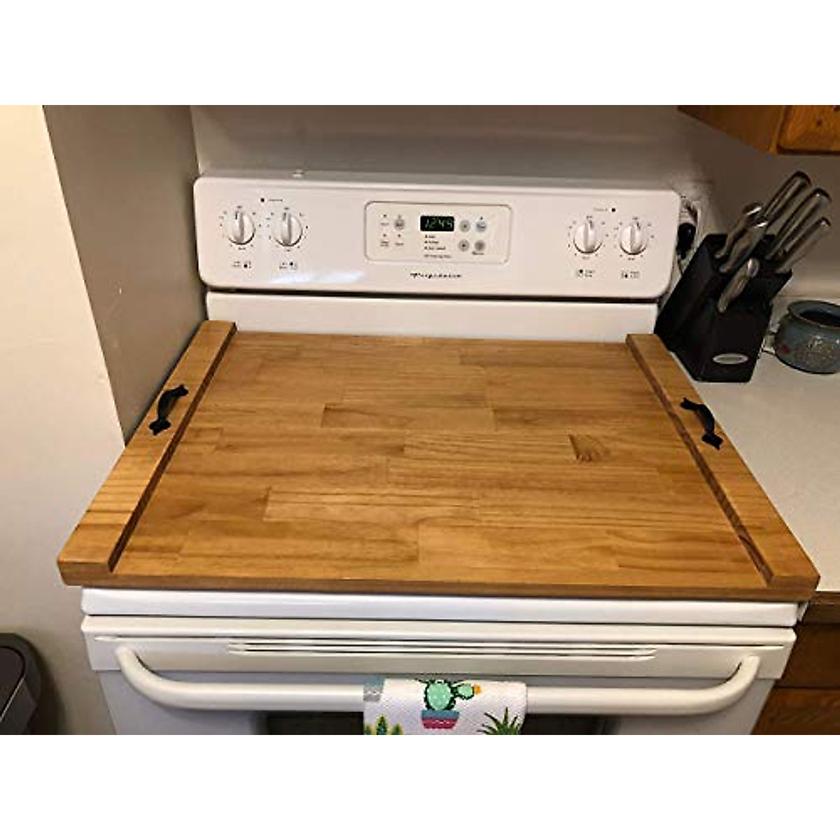 Rustic Stove Top Cover, Wooden Tray For Stove, Wood Stove Top Tray, Stove Tray, Decorative Tray