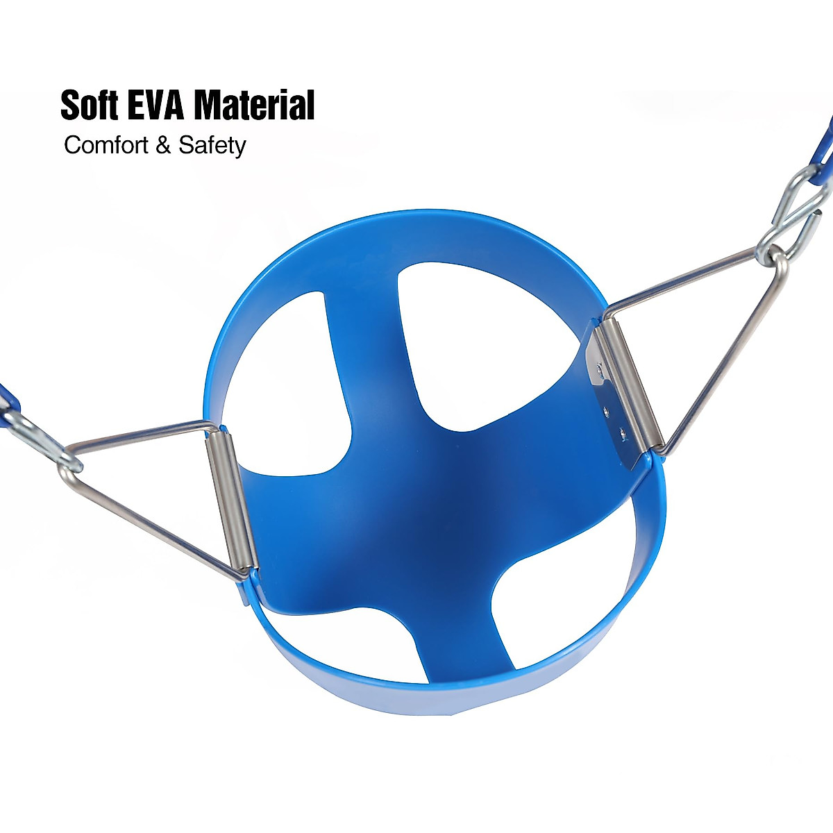 RedSwing Heavy-Duty High Back Half Bucket Toddler Swing Seat with Coated Swing Chains and Safety Strap