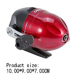 BORDSTRACT Closed Face Fishing Reel, Built in Close Tackle with Fishing Line, Spincast Reel for Fly Fishing, Bait Casting Fishing, Freshwater