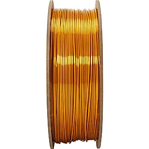 Polymaker Silk PLA Filament 1.75mm, Shiny Gold PLA 3D Printer Filament Silk 1kg - PolyLite 1.75 PLA Filament Silk Gold Filament 1.75mm Shiny PLA 3D Filament