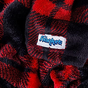 Slanket The Ultimate Fleece Blanket with Sleeves & Foot Pocket - Lightweight, Warm & Fleecy Plush Blanket for Lounging & Ultimate Comfort - Giant Blanket 60" x 80"