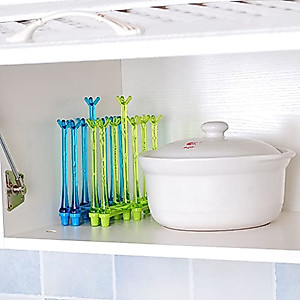 Sunwel Fashion Space Saving Expandable Drying Rack Portable Bottle Dryer Holder for Reusable Baggies, Dishes, Cups, Glass and Bottles Great for Home & Travel