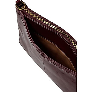 HOBO Darcy Sleek Crossbody Handbag For Women - Top Zipper Closure With Tassel Detail and Patterned Interior, Chic and Stylish Handbag Merlot 2 One Size One Size