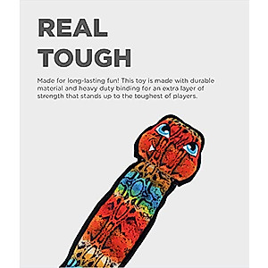 Outward Hound Invincibles Tough Skinz Cobra Tug Squeaky Dog Toy, XL, Multicolor