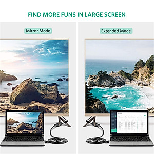 UGREEN VGA Extension Cable SVGA Male to Female HD15 Monitor Video Adapter Cable Support 1080P Full HD for Laptop, PC, Projector, HDTV, Display 6FT