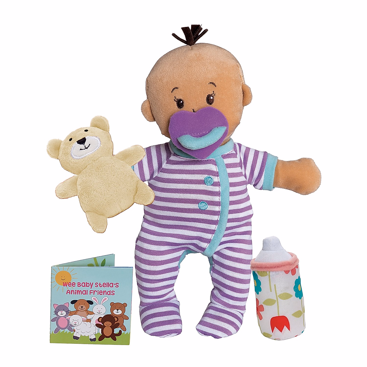 Manhattan Toy Wee Baby Stella Beige Sleepy Times Scent 12" Soft Baby Doll Set