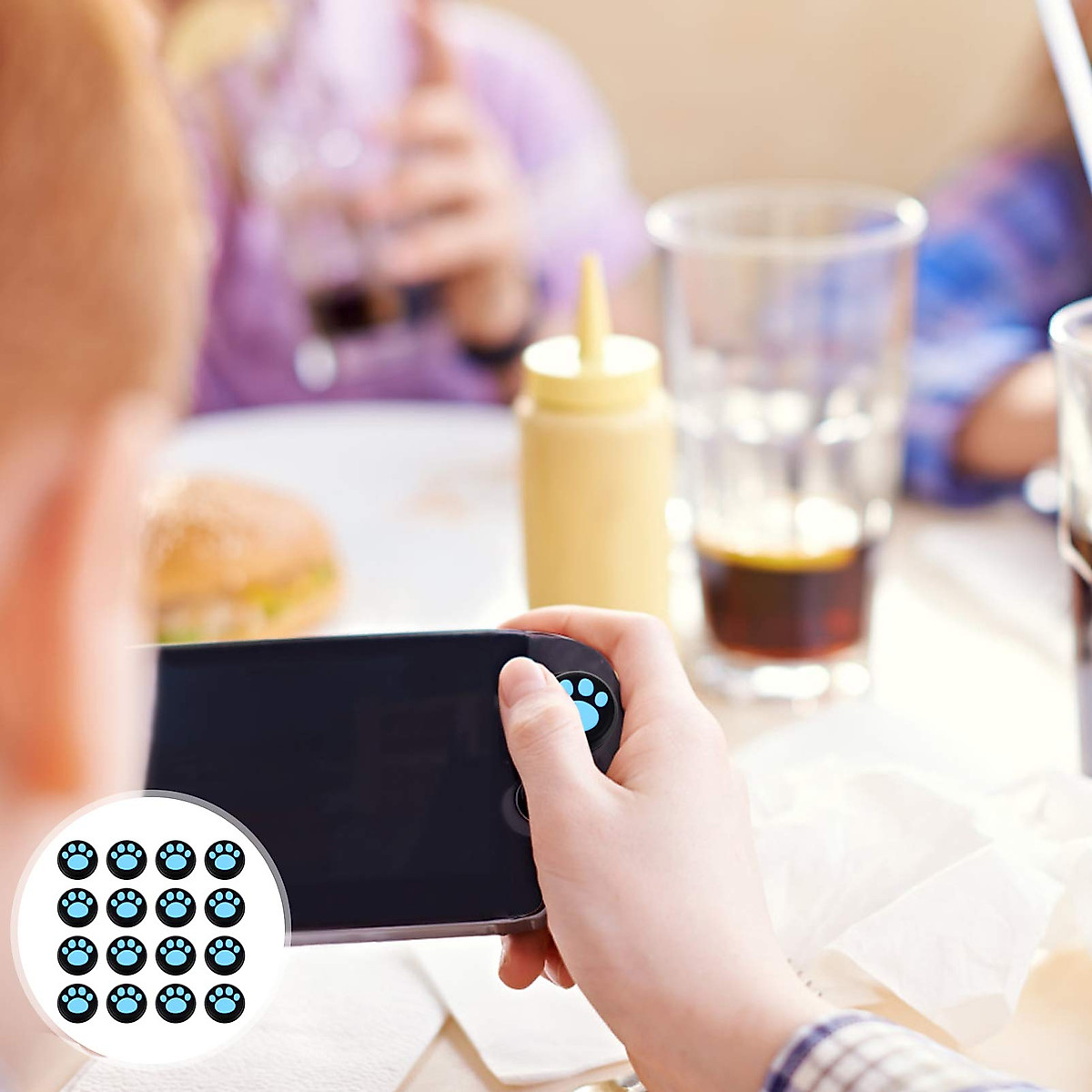 16pcs Rocker Cap Cat Claw Joystick Cases Nonslip Joystick Covers Silicone Joystick Cases Lovely Protection Covers Adorable Joystick Covers Wear-Resistant Joystick Caps