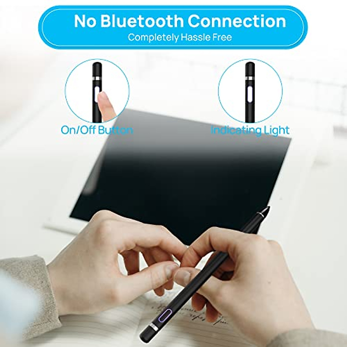 Stylus Pens for Touchscreens, Tablets Stylus Extra Long Standby, Compatible with Tablets Notebooks iPad Mini, iPad Air, Apple iPad for Drawing, Handwriting