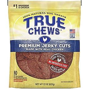 Blue Buffalo True Chews Premium Jerky Cuts Natural Dog Treats, Chicken 22 oz bag