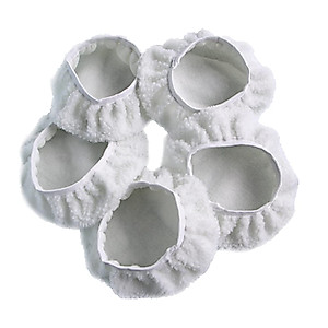 24 Packs Polishing Bonnet Pads - Including 12 Packs Microfiber Car Polishing Bonnet 4 Packs Waxing Bonnet 6 Packs Non-Woven Buffing pad and 2 Packs Cotton Bonnet for Car Polisher