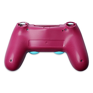 HUAYUWA Plastic Game Controller Housing Case with Buttons Replacement Set Fits for PlayStation 4 Slim 4.0 JDM-040 (V1 Version), Berry Blue