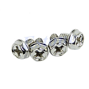 Screw 100pcs Toothed Hex 6/32 Computer PC Case Hard Drive Motherboard Mounting Screws