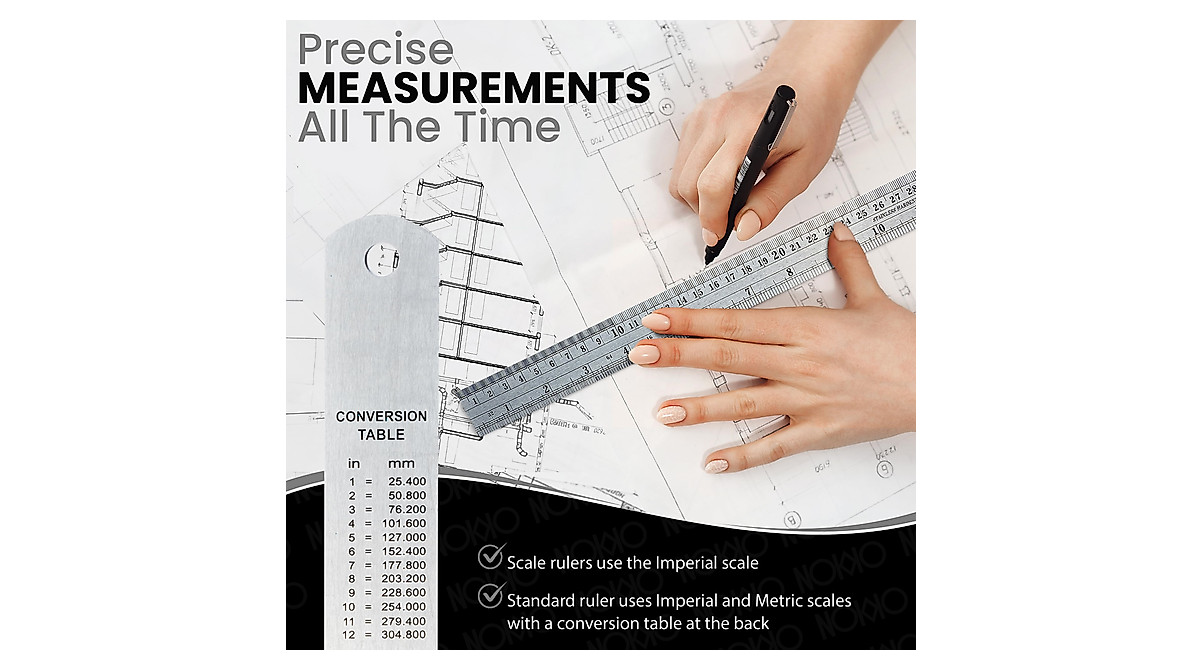 NOKKO Pro Architectural & Engineering Scale Ruler Set
