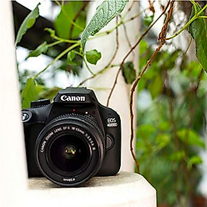 Canon EOS 4000D DSLR Camera with 18-55mm f/3.5-5.6 Zoom Lens , 64GB Memory,Case, Tripod and More (28pc Bundle) (Renewed)