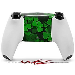 WraptorSkinz Skin Wrap compatible with Sony PS5 DualSense Controller St Patricks Clover Confetti (CONTROLLER NOT INCLUDED)