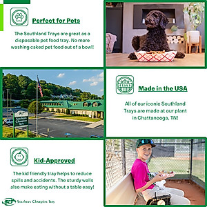 Southern Champion Tray 0425 #300 Southland Paperboard Food Tray, 3 lb Capacity, Red Check (Case of 500)