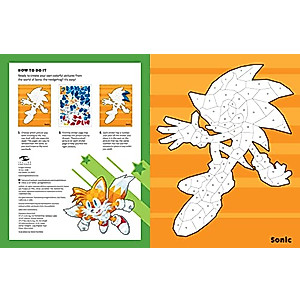 Sonic the Hedgehog: The Official Color by Sticker Book (Sonic Activity Book)