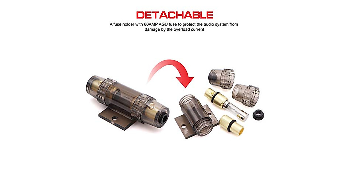 8 Gauge Car Amp Wiring Kit for Seamless Audio Installation