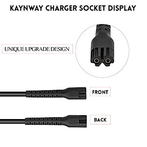 Kaynway for Wahl Cordless Clippers Charger, Professional Replacement 4V Clipper Charger Cord for All Wahl Magic Clip Senior Sterling-4 Designer 5-Star 8164 Finale Shaver (New and Old Versions)