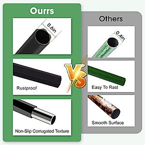 Cucumber Trellis for Garden Vegetable Trellis,63" x 63" U-Shaped Metal Garden Trellis Arch Plant Grow Support Frame for Climbing Plants Support Vegetable Flower Fruits Vine,with Nylon Netting(Black)