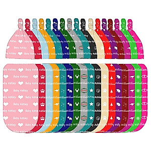 Boffihuxaw Personalized Baby Blanket Custom Swaddle and Hat Set with Name for Girl Boy Customized Newborn Infant Toddler Blanket Gifts