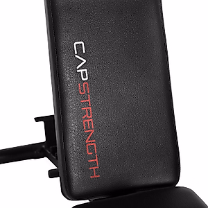 CAP Barbell Multi Purpose Adjustable Utility Bench, Black (FM-CS904BK)