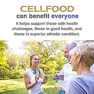Cellfood Liquid Concentrate, 1 fl oz - Oxygen + Nutrient Supplement - Supports Immune System, Energy, Endurance, Hydration & Overall Health - Gluten Free, Cert. Kosher - Makes Over 22 Quarts