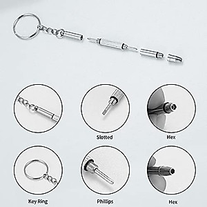 Eyeglasses Repair Kit, Sunglasses Repair Kit, Includes Glasses Screws and Screwdrivers, Glasses Nose Pads,Glasses Cloth, Tweezer, for Glasses, Sunglasses, Watch, Repair Kit - 500 Pcs