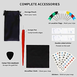 Scratch Off United States Travel Map - Vibrant Tie Dye 50 Destinations Journey Tracker - Large 16x23 Inches Exploration Poster - USA Adventure Wall Art - Ideal Gift for Travelers and Vacationers