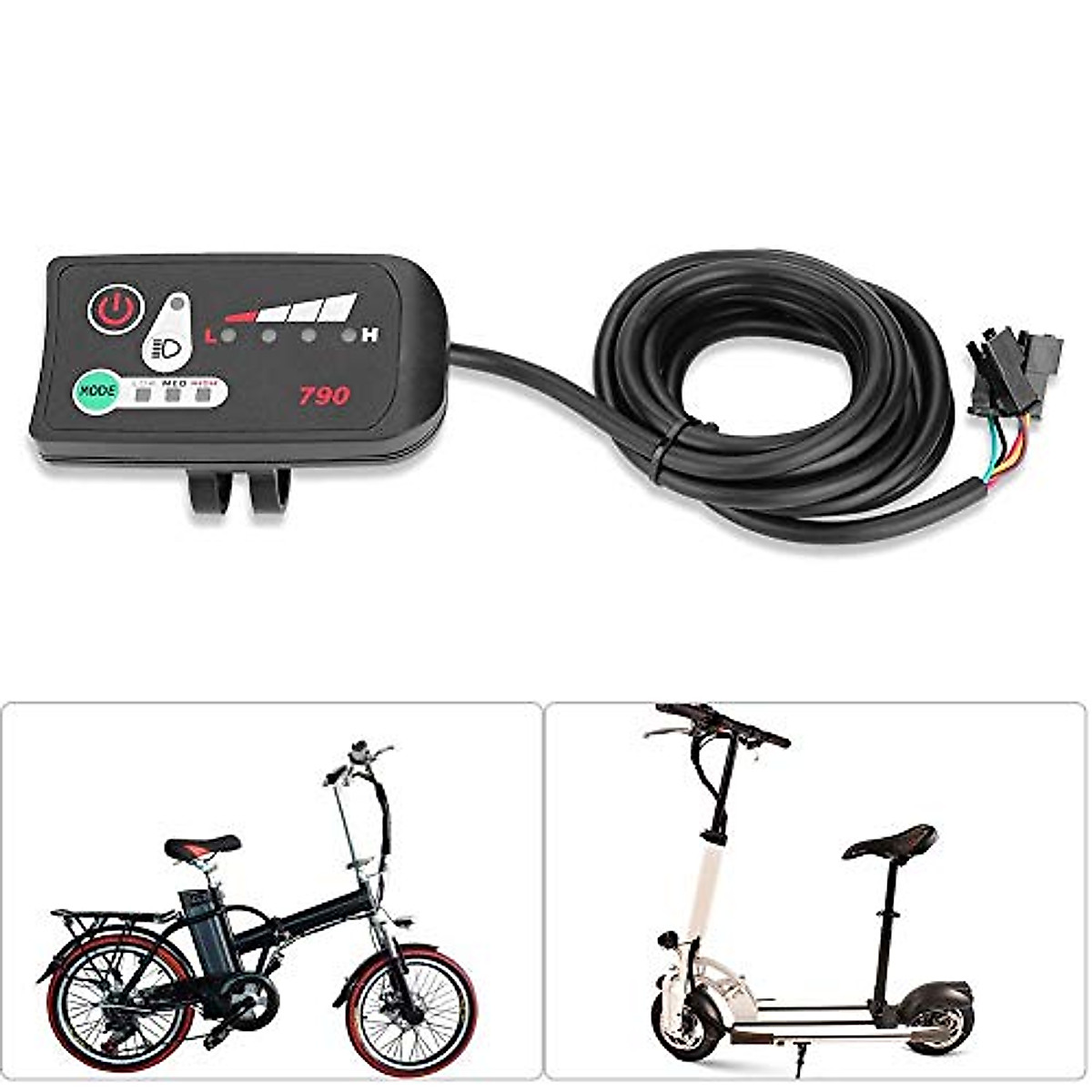 VGEBY E-Bike Controller Display, Waterproof Electric Brushless Controller Display Control Panel DIY Accessory for Electric Bike Scooter (48V)