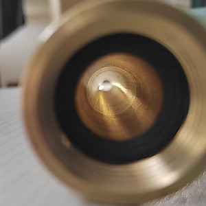 KOMANDE 6" Garden Water Hose Nozzle for Yard - Heavy Duty Solid Brass PowerBlast Super Sweeper High Pressure 3/4 Inch GHT Thread Inlet - for Cleaning Driveway, Pool, Kennel and Car