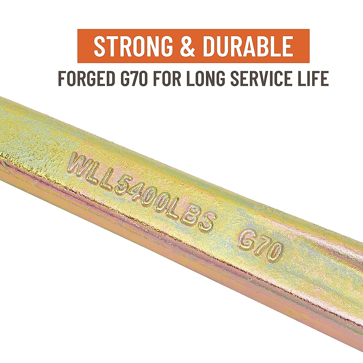 SPARKWHIZ 15 Inch J Tow Hook Heavy Duty Grade G70 5,400 lbs, Axle Strap Wrecker Roll Back Clevis, 2 Pack