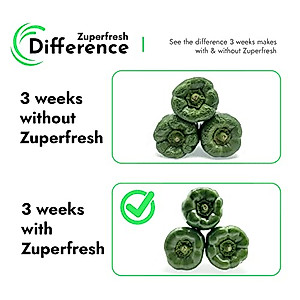 Zuperfresh Produce Saver 16 Packets, Extend the Life of Your Fruits & Vegetables, Absorbs Ethylene Gas Which Cause Produce to Over Ripen & Spoil