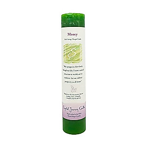 CRYSTAL JOURNEY Candle Pillar Money, 1 EA