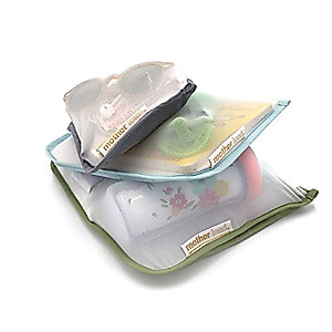 Mother Load Diaper Bag Organizer Pouches Worry-Free, Outing Essentials for Your On-The-Go Family, Includes Snack Bag, Toy Pouch, New Mom Stuff Bag with Hidden Pocket 3pc - Set Perfect Shower Gift