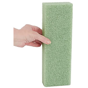 Green Styrofoam Block 2 x 6 x 12 in. (Set of 2) for Monument Gravestone Saddle Cemetery Headstone Saddle 2x6x12styroblock 2x6x12 Dry Styrofoam Block