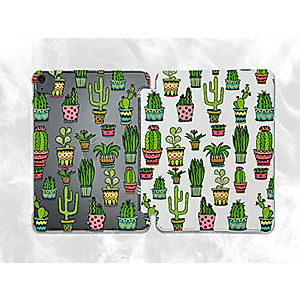 Kawaii Cactus Blossom Flowers case Compatible with iPad Mini Air Pro 7.9 8.3 9.7 10.2 10.9 11 12.9 inch Pattern Cover New 2022 2021 Trifold Stand 3 4 5 6 7 8 9 Generation 501 (10.2" 7/8/9 gen)
