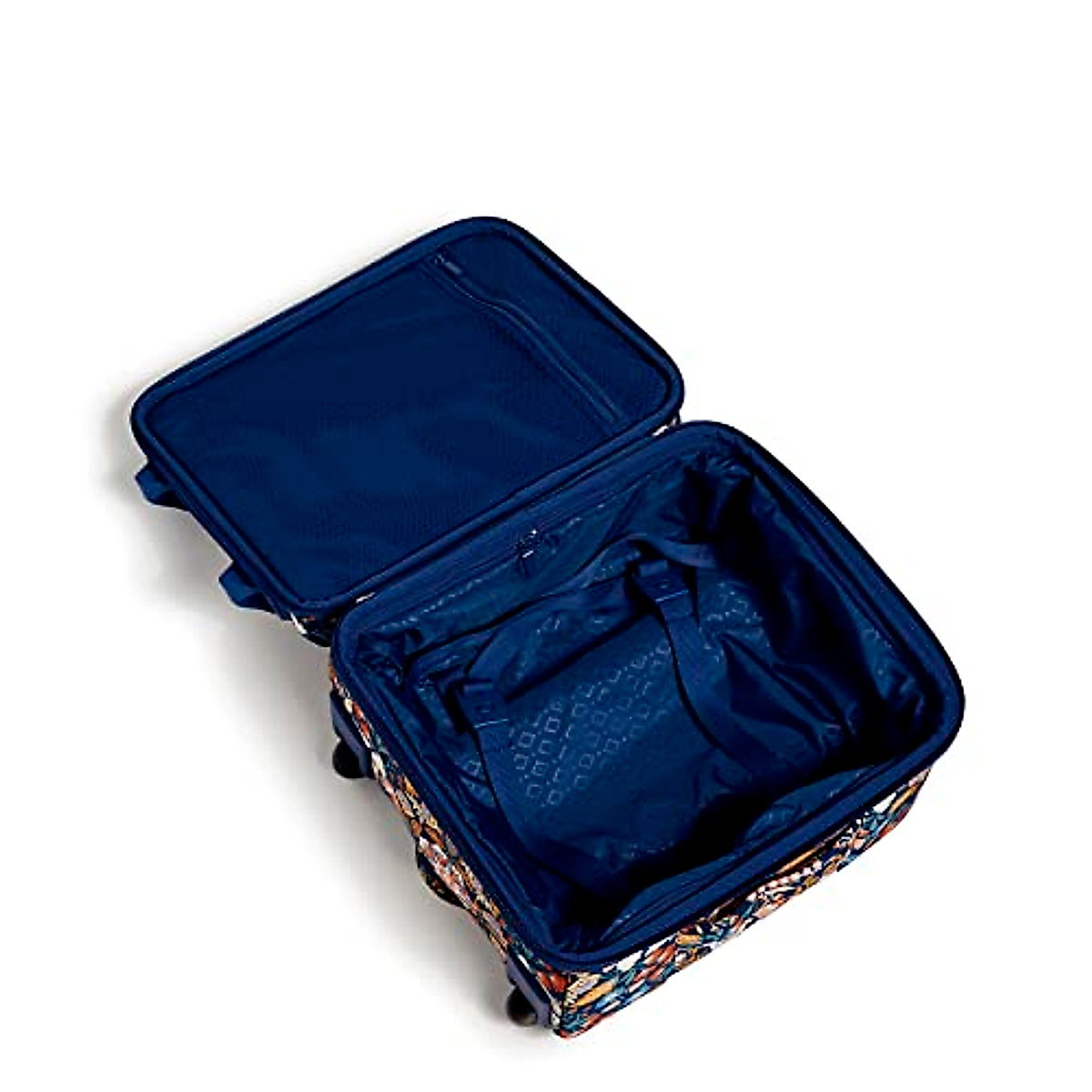 Vera Bradley Women's Softside Underseat Rolling Work Bag, Enchanted Mandala Blue, One Size