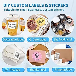 Jiose Thermal Shipping Label Printer - Desktop 4x6 Shipping Label Printer - Support ChromeOS Mac Windows - Apply to Ebay Amazon Shopify Etsy USPS FedEx etc E-Shopping and Logistics Websites