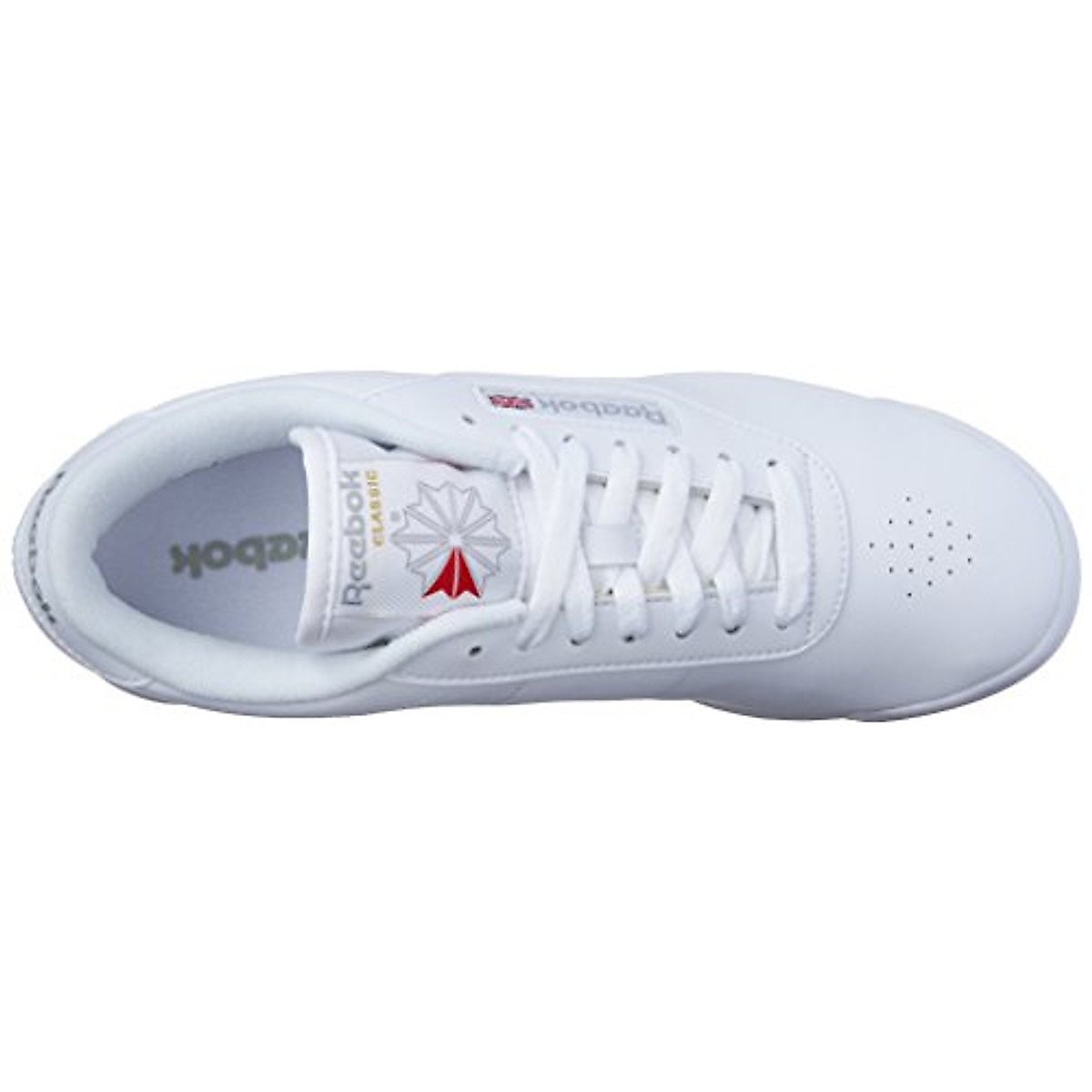 Reebok women's Princess Fashion Sneaker, White, 8.5 US