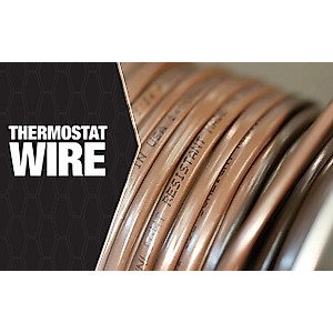 Southwire 64170422 18/7 Solid Copper Class 2 Power-Limited Thermostat Wire; 50 feet ; Brown
